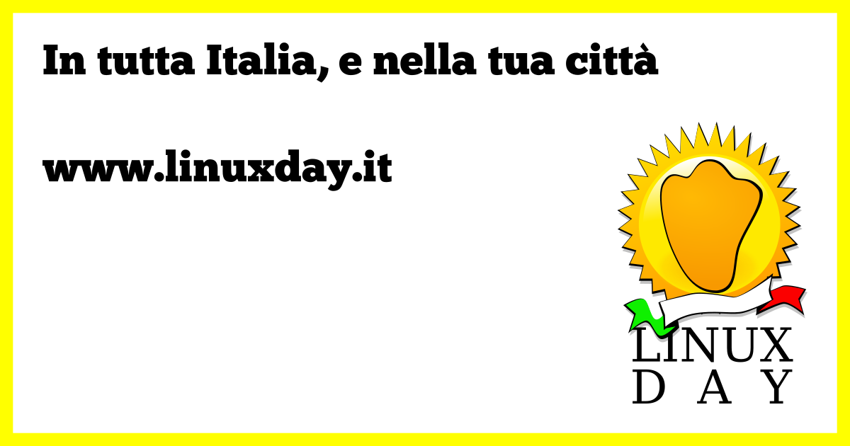 Linux Day 2021: Promozione